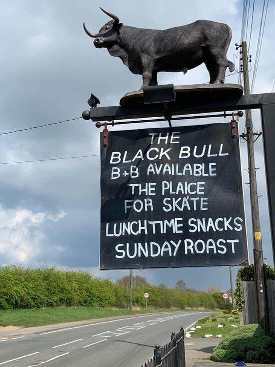 Menu at The Black Bull pub & bar, Ongar