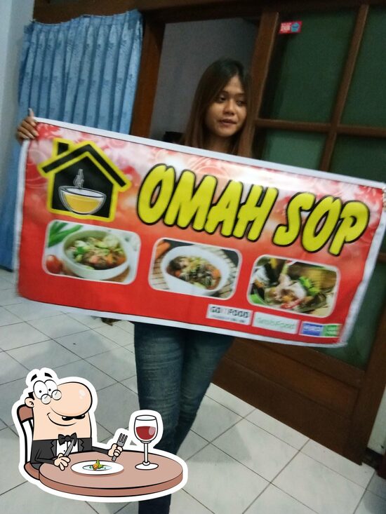 Menu at Omah sop restaurant, Semarang