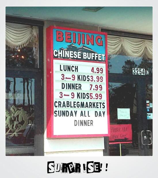 Menu at Beijing Super Buffet, D'Iberville, Mallet Rd Ste E