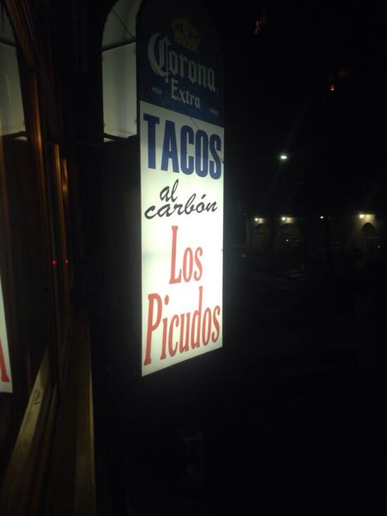 Carta del restaurante Los Picudos. Tacos al Carbón, Ciudad del México ...