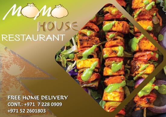 Menu at Momo House Nepali Restaurant, UAE