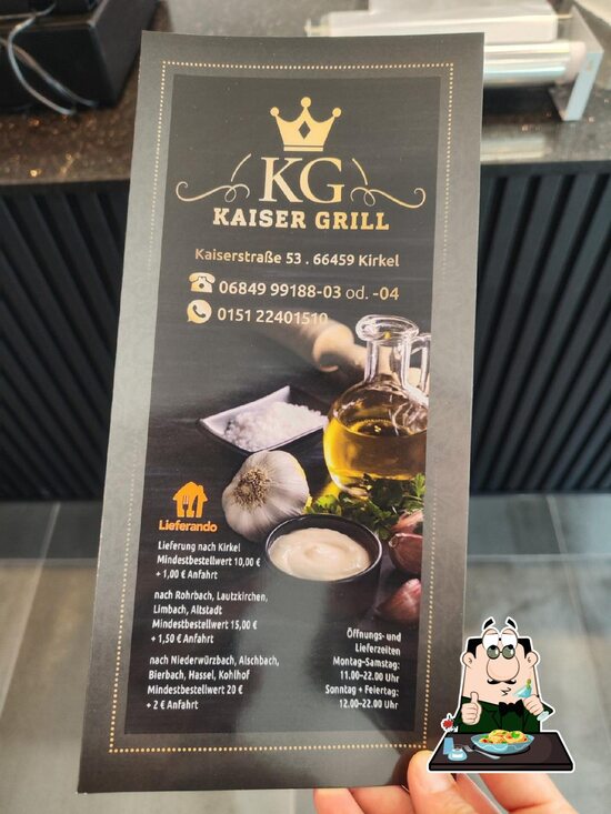 Menu at Kaiser Grill restaurant, Kirkel