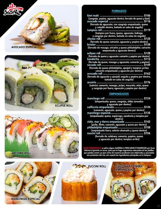 Carta de Sushi Bar & Delivery, Mexicali, Calzada Cetys 1385 Centro ...