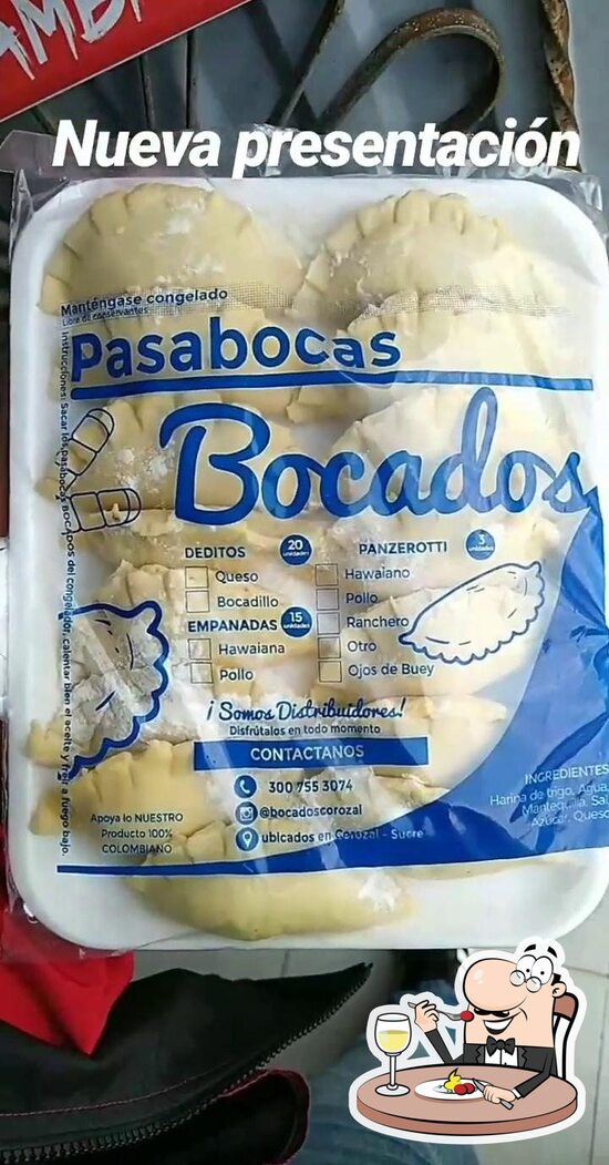 BOCADOS (restaurante, pasabocas y café), Corozal - Menú del restaurante ...