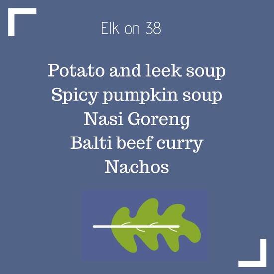 Menu at Elk on 38 cafe, Macksville