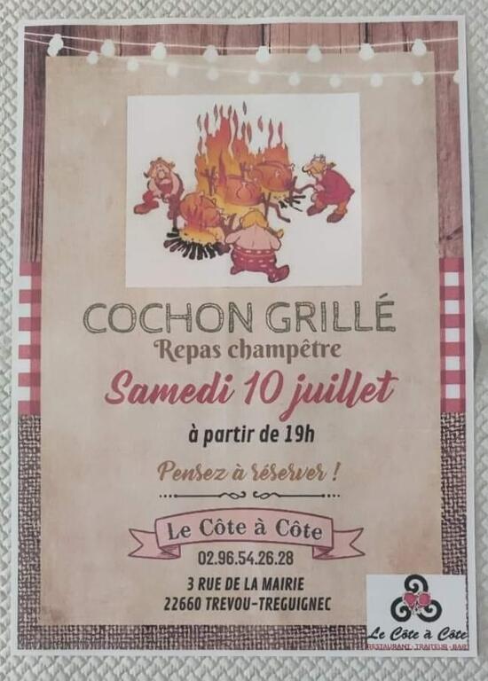 Menu at Cote A Cote BBQ, Trévou-Tréguignec