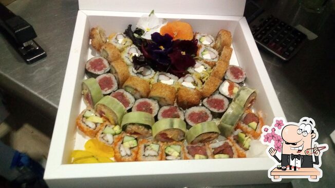 Menu at Pop Sushi restaurant, Mexico City