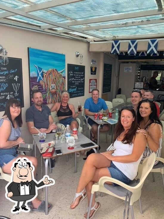 Menu at Baxters pub & bar, Benidorm