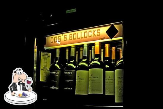 Menu at Dog's Bollocks restaurant, Prague