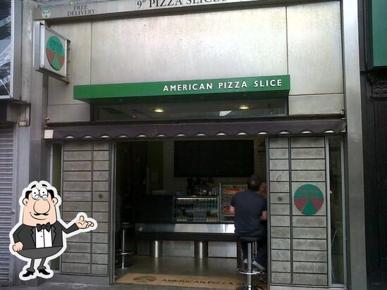 Menu at American Pizza Slice pizzeria, Liverpool, 52 Whitechapel
