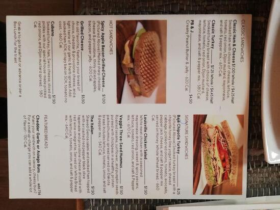 Menu at Great Harvest Bread Company cafe, Downers Grove