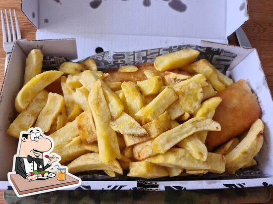 Menu at White Fish fast food, Bury, 63 Parr Ln