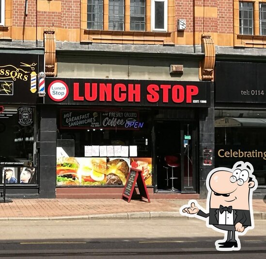 Menu at Lunch Stop fast food, Sheffield, 216 West St