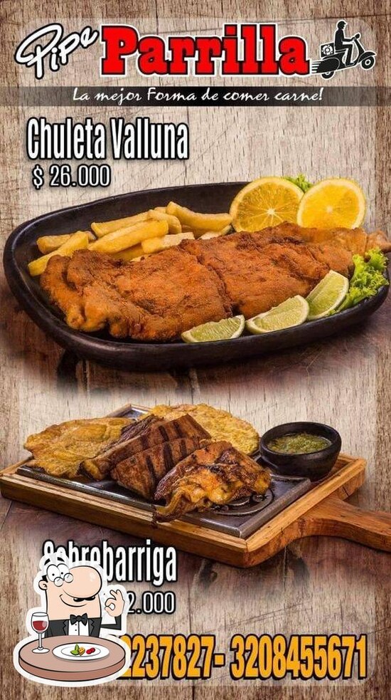 Menu at Pipe Parrilla, Neiva, Cra. 8a #38-42 LOCAL239