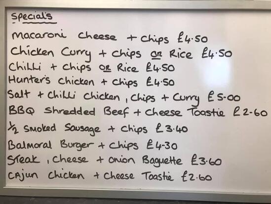 Menu at The Chillgrill Lanark restaurant, Carnwath