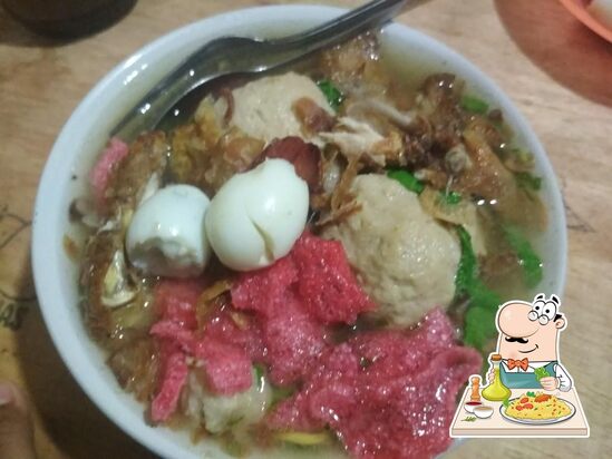 Menu at Waroeng Bakso Mas Bro restaurant, Indonesia