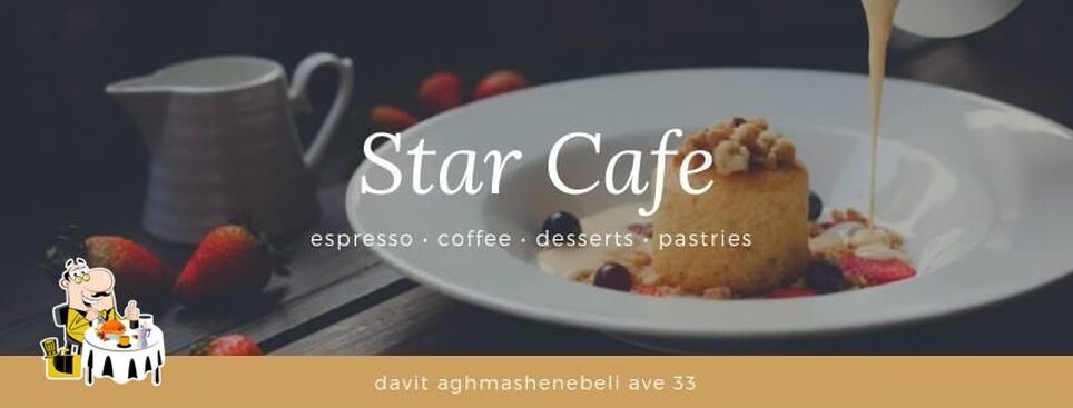 Menu at Star cafe, Tbilisi