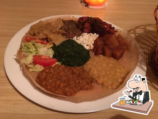 Menu at Addis Ababa Restaurant, Amsterdam