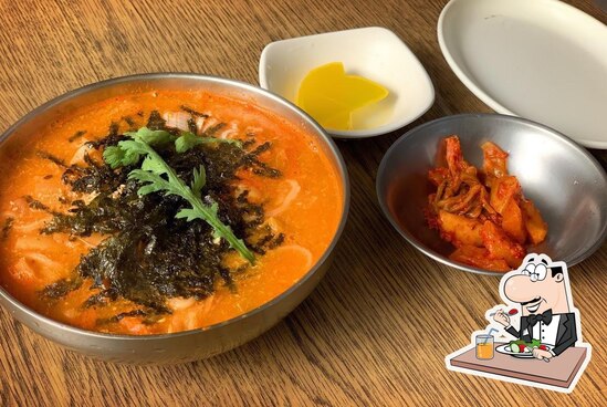 Menu at 동명칼국수 restaurant, Busan
