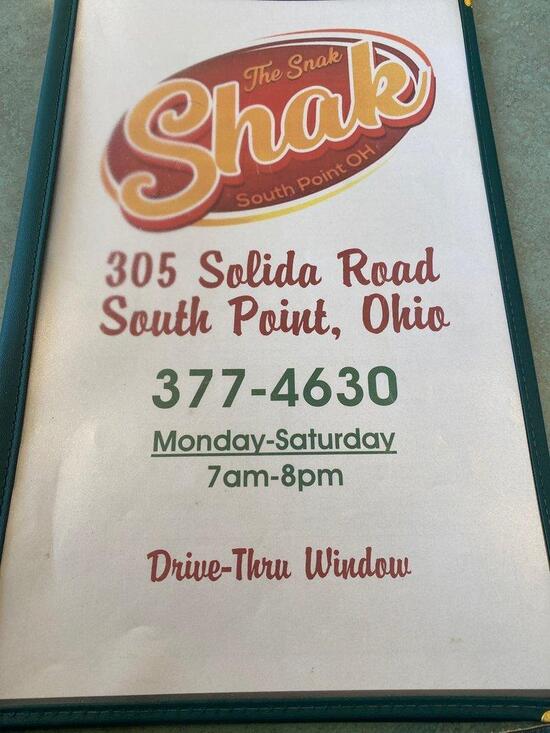 Menu at The Shakery: Eats & Treats South Point cafeteria, South Point