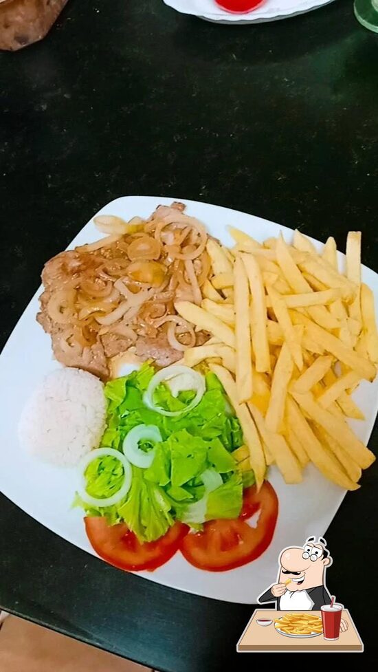Menu em snack bar Brasil Tropical, Santo Espírito