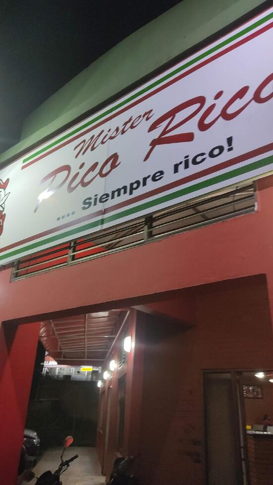 Carta del restaurante Mister Pico Rico, Tumaco
