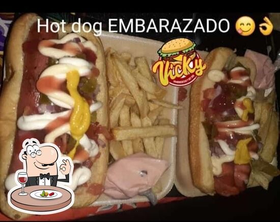 Menu at Hamburguesas vicky restaurant, San Felipe Aztatán