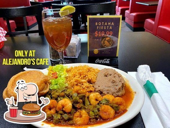Menu at Alejandro's Cafe Pharr, Pharr, 119 E Newcombe Ave