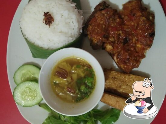 Menu at Ayam Jawi restaurant, Pontianak