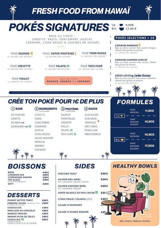 POKAWA Poké bowls, Saint-Ouen - Menu du restaurant, prix et avis
