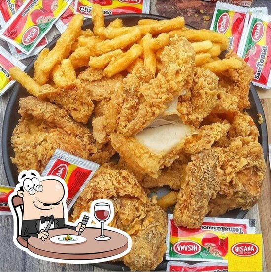 Menu at Hisana Fried Chicken restaurant, Gunung Gangsir