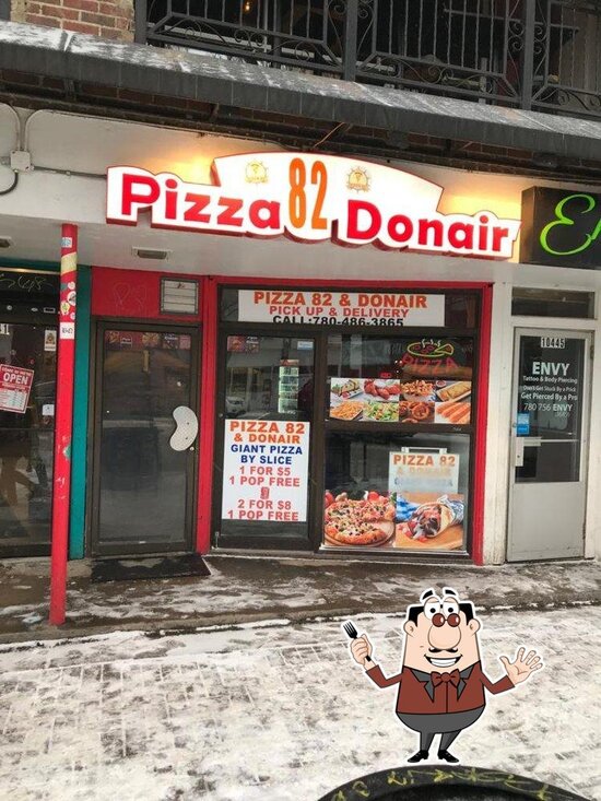 Menu at Pizza82 & Donair pizzeria, Edmonton