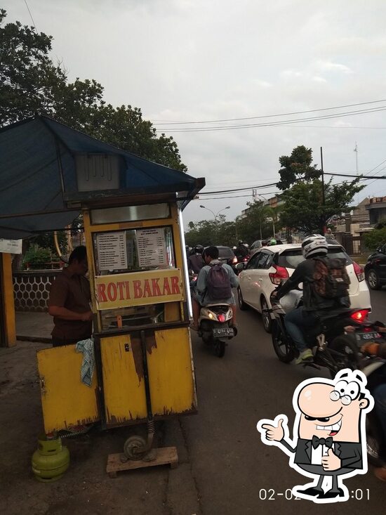 Carta de Roti Bakar Tanpa Nama, Bandung, 3JPX+Q2C