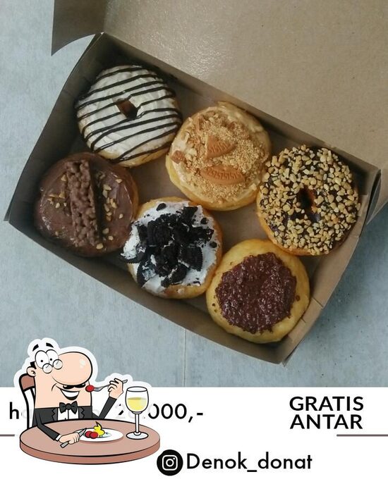 Menu at Denok donat, Purwokerto