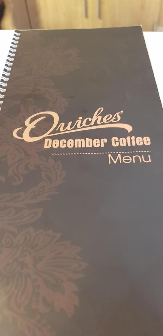 Menu at Quiches December Coffee cafe, Ninh Hòa