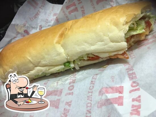 Menu at Jimmy John's fast food, Springboro