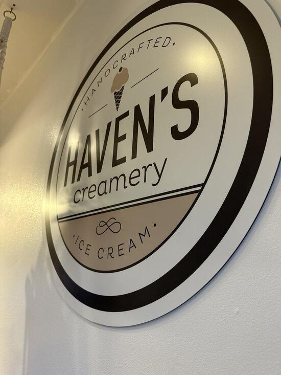 Menu at Haven's Creamery, Ottawa