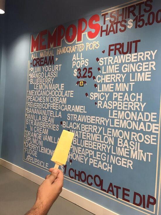Menu at Mempops restaurant, Memphis, Ridgeway Rd