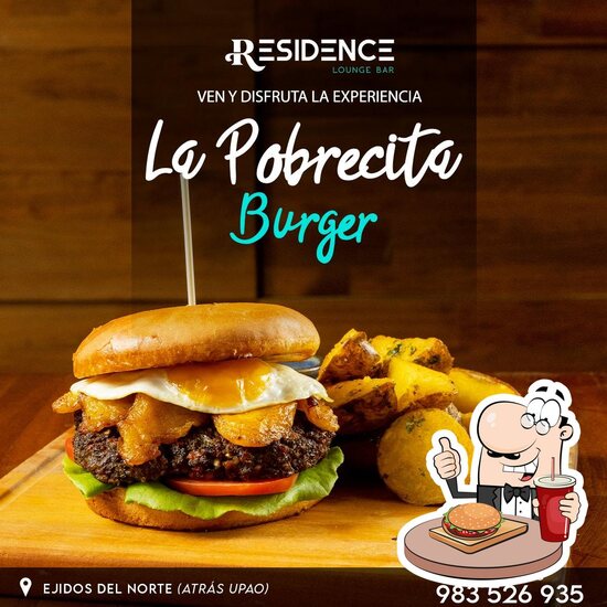Carta de Residence Lounge Bar, Piura