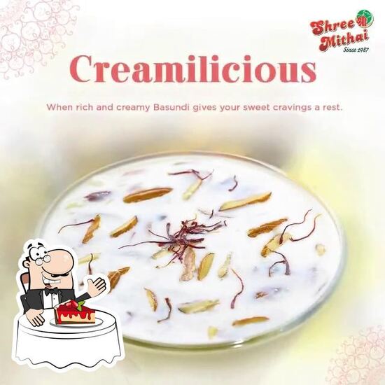 Menu at Shree Mithai, Chennai, S-85