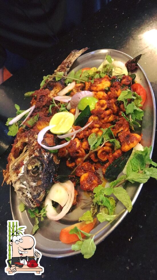 Menu at Blue Elephant, Mahabalipuram