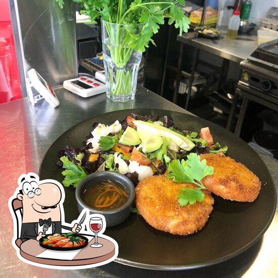 Menu at Over There Cafe, Redcliffe