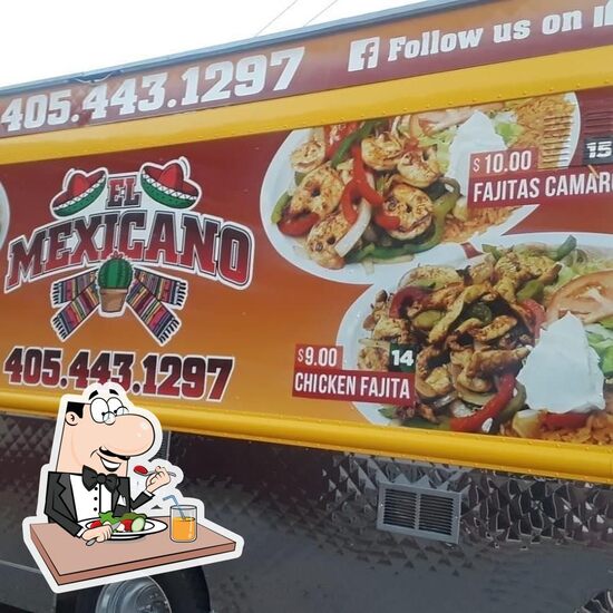 Menu at Taqueria El Mexicano restaurant, Moore