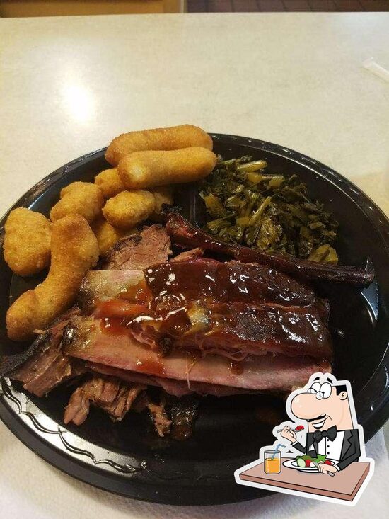 Menu at Bar-B-Que House, Oak Island