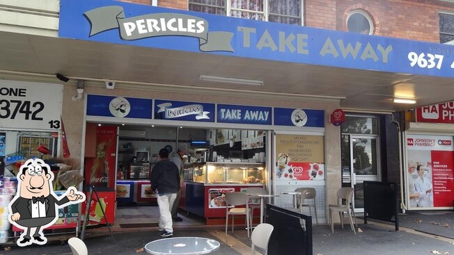 Menu at Pericles Takeaway fast food, South Granville