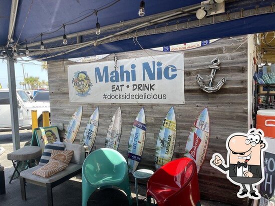 Menu at Mahi Nic restaurant, South Padre Island, State Park Rd 100