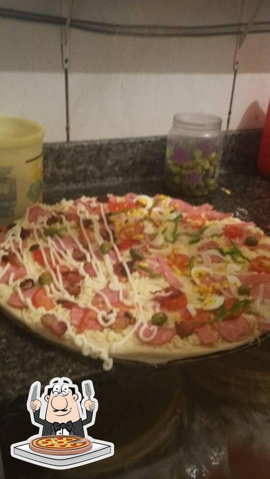 Menu em pizzaria do mineiro, Rio de Janeiro