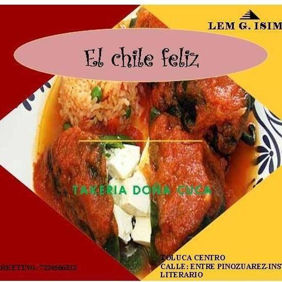 Menu at El CHILE Feliz" restaurant, Toluca