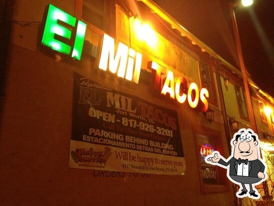 Menu at El Mil Tacos restaurant, Fort Worth, 3910 Hemphill St