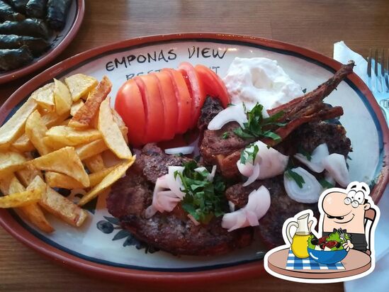 Menu at Empona's View restaurant and cafe, Embonas